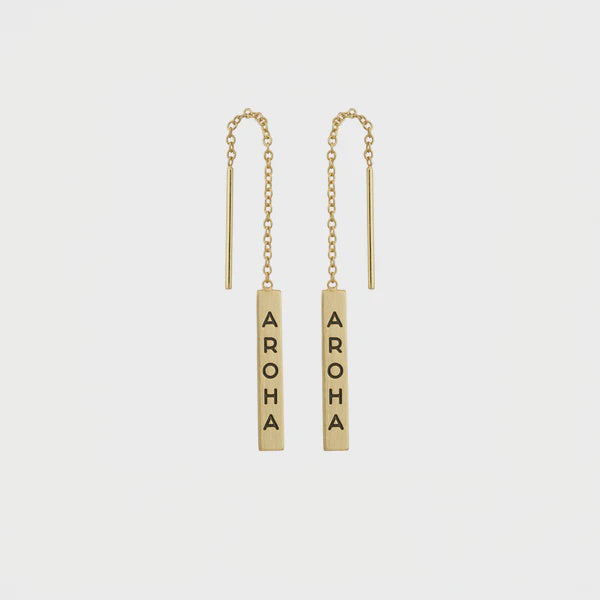 Aroha Thread Earrings - Gold – Industria Store